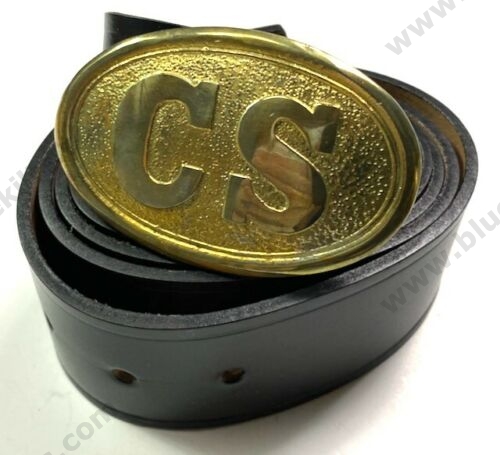 CIVIL WAR CS CONFEDERATE ENLISTED FIELD BELT & BUCKLE – Blue Kilts