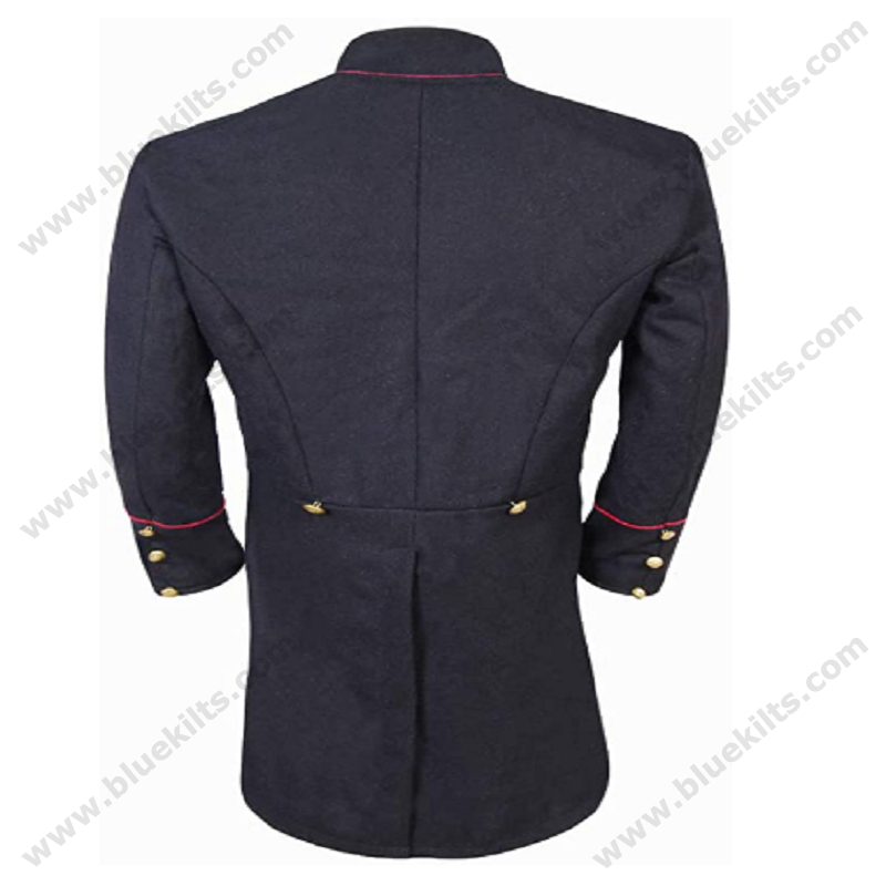 Civil war Union Officer Artillery Frock Coat with Red Trim – Blue Kilts